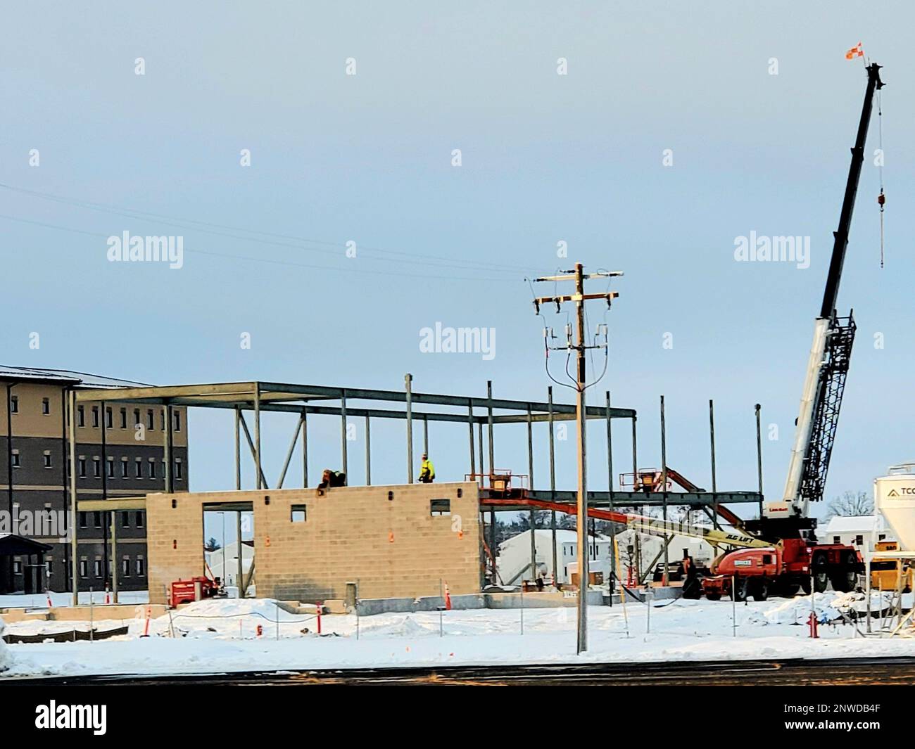 The construction area for a future transient training brigade ...