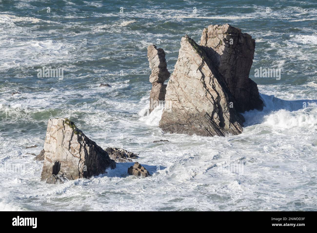 Rock Formations at Silence Beach Stock Photo - Alamy