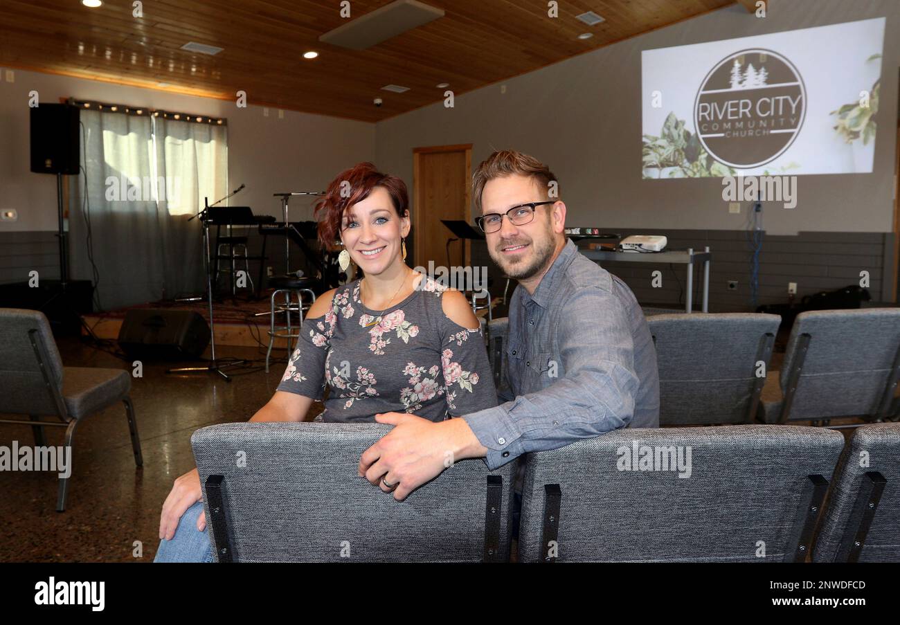 In this Thursday, Nov. 1, 2018, photo, Chris and Jaci Uttecht pose for ...