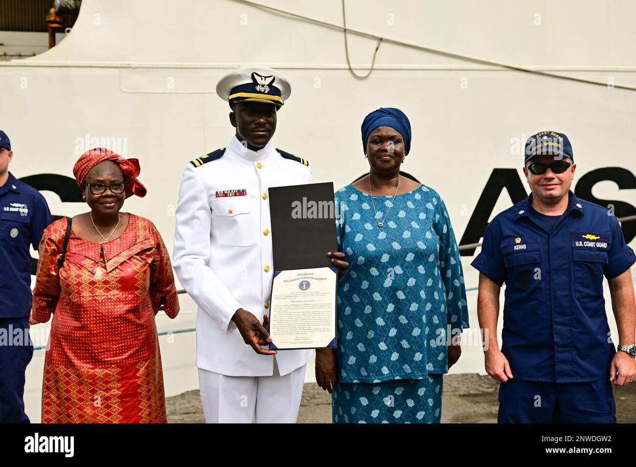 U.S. Coast Guard Ensign Mohammad Diakite assigned to USCGC Spencer ...