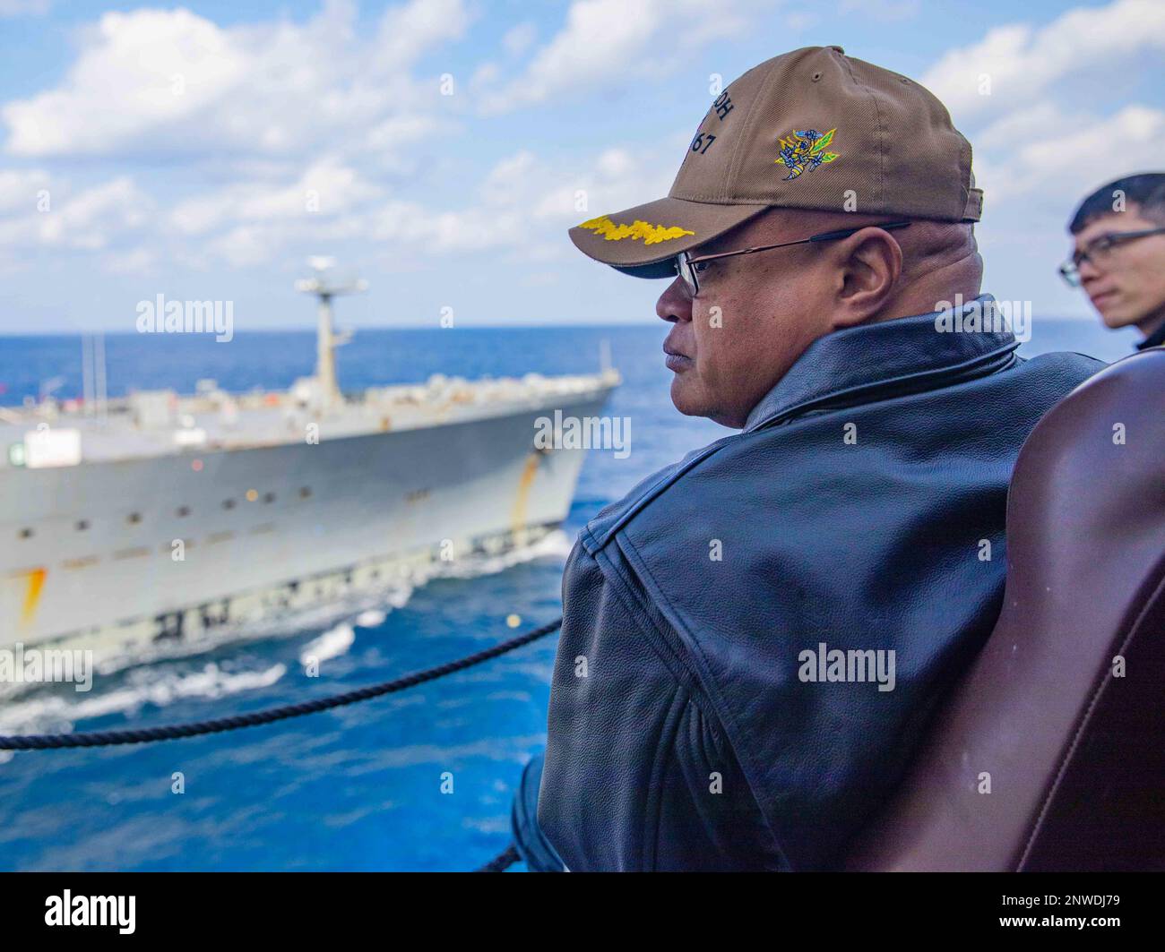 230119-N-NY362-1032 PHILIPPINE SEA (Jan. 19, 2023) Capt. Adam Cheatham ...