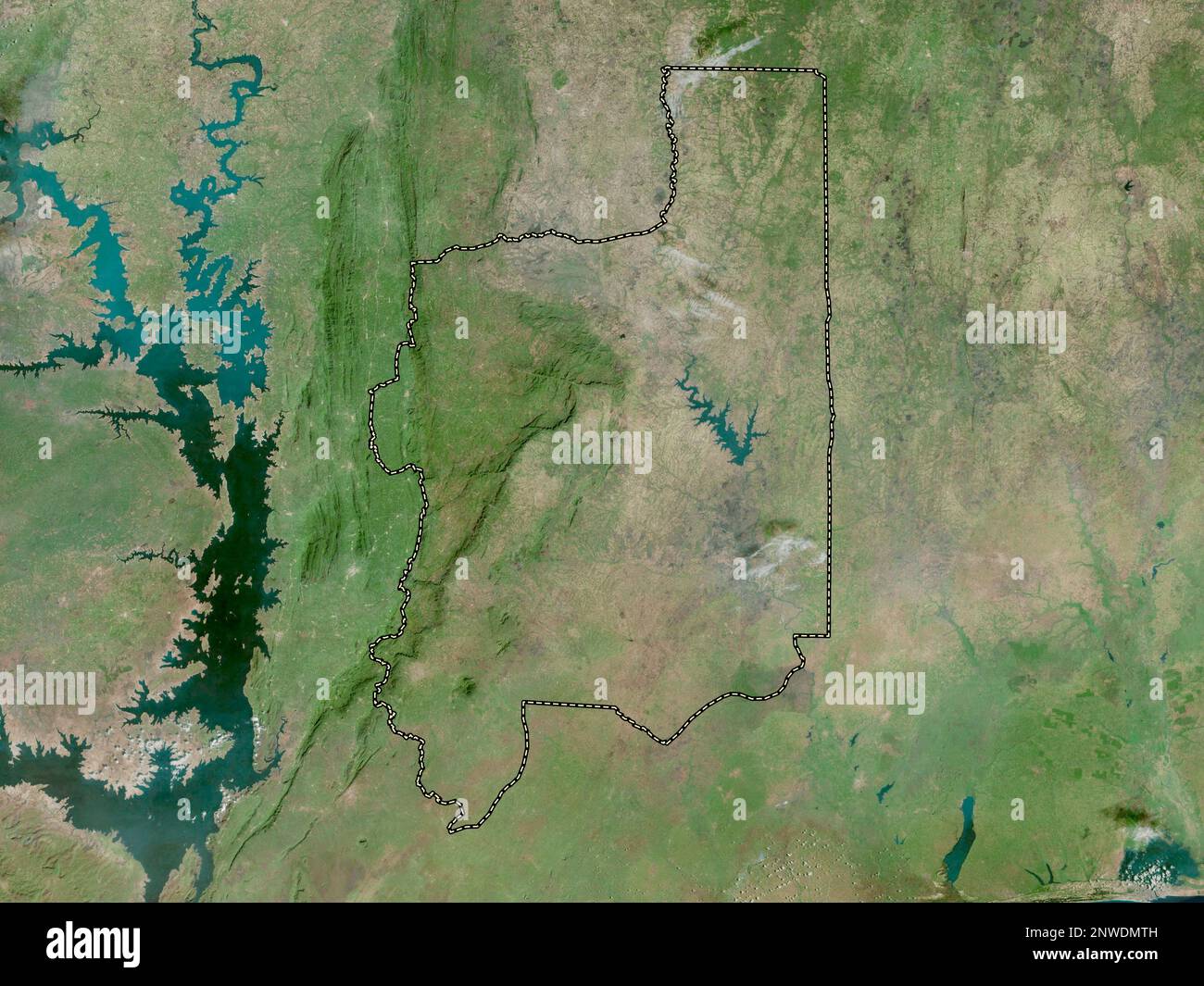 Plateaux, region of Togo. High resolution satellite map Stock Photo - Alamy