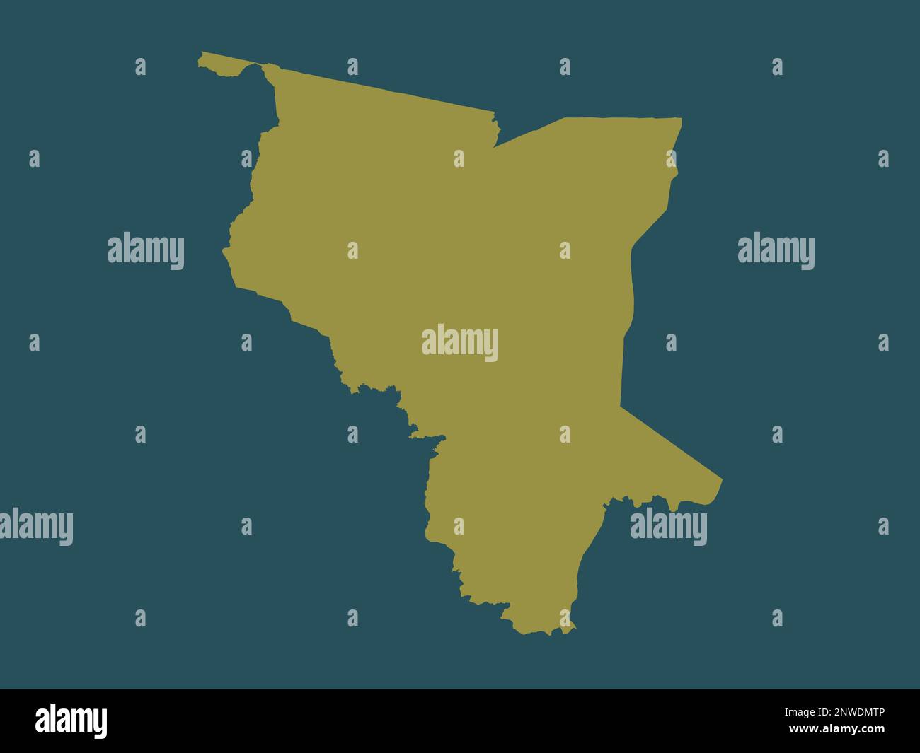 Savanes, region of Togo. Solid color shape Stock Photo - Alamy