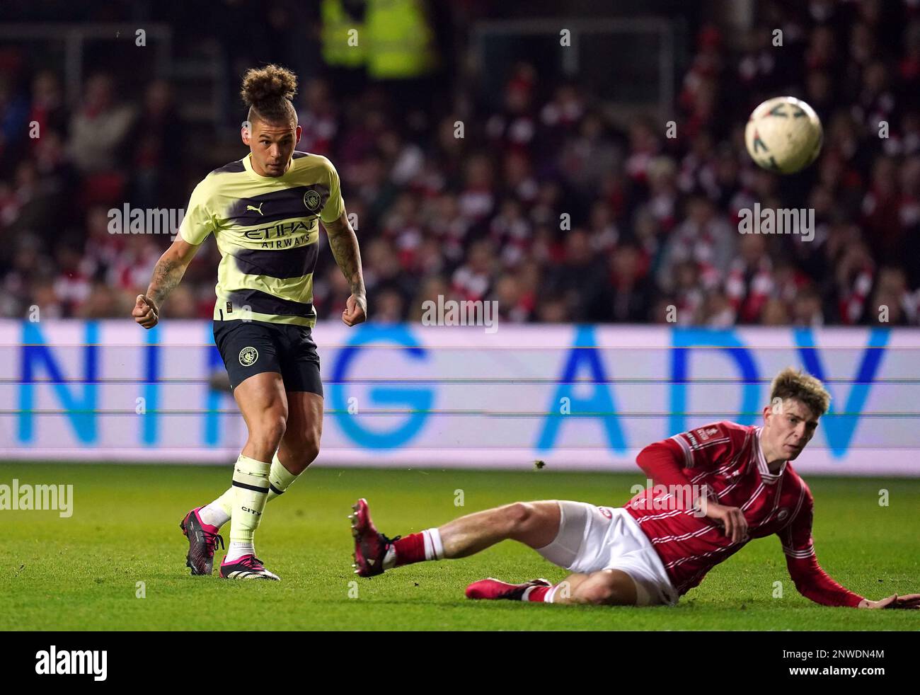 Manchester City's Kalvin Phillips shoots during the Emirates FA Cup ...