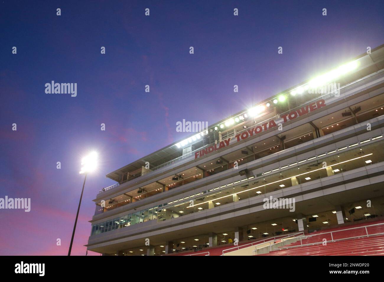 November 3, 2018: An interior view of Sam Boyd Stadium at sunset prior ...