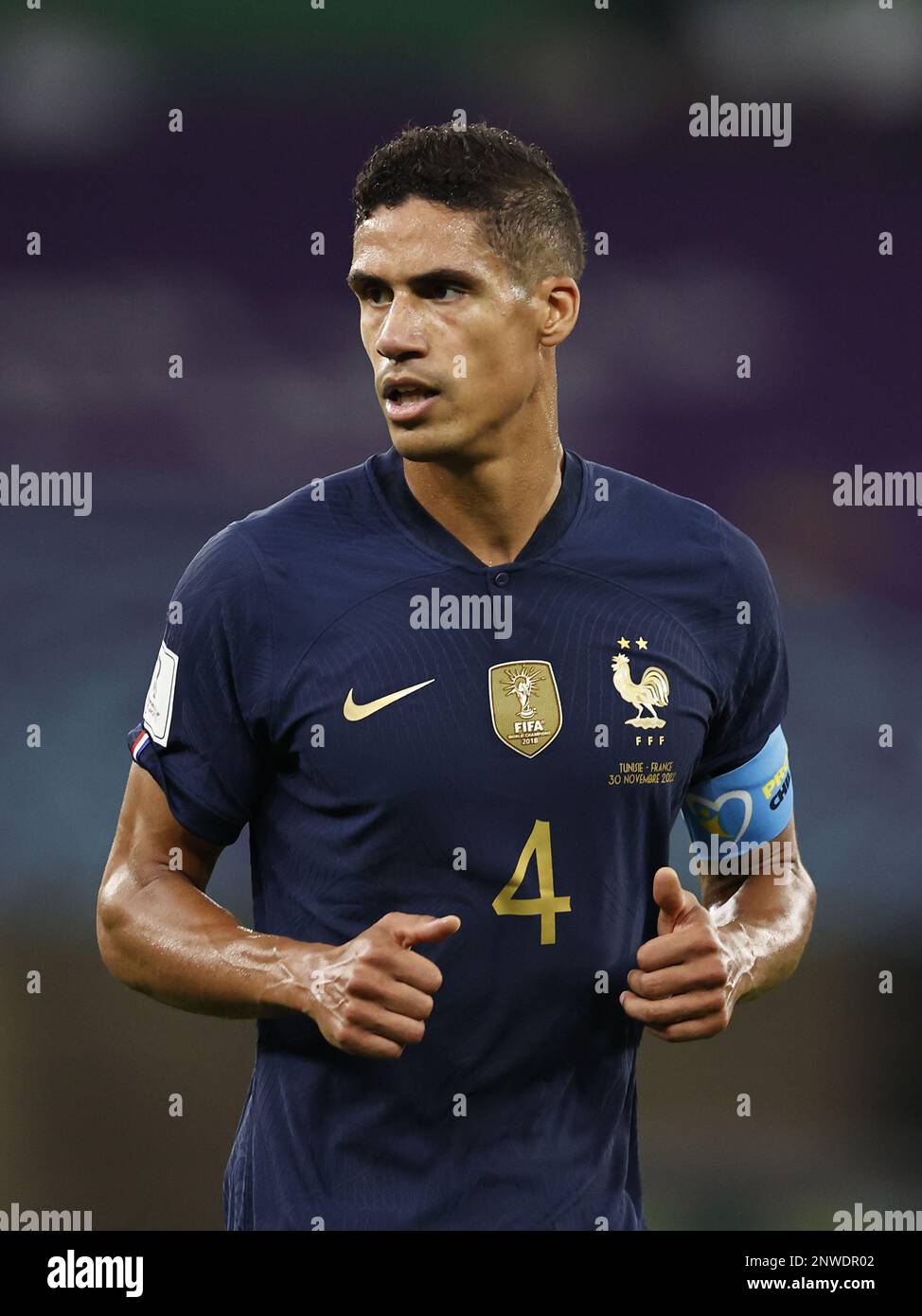 DOHA - Raphael Varane of France during the FIFA World Cup Qatar 2022 ...