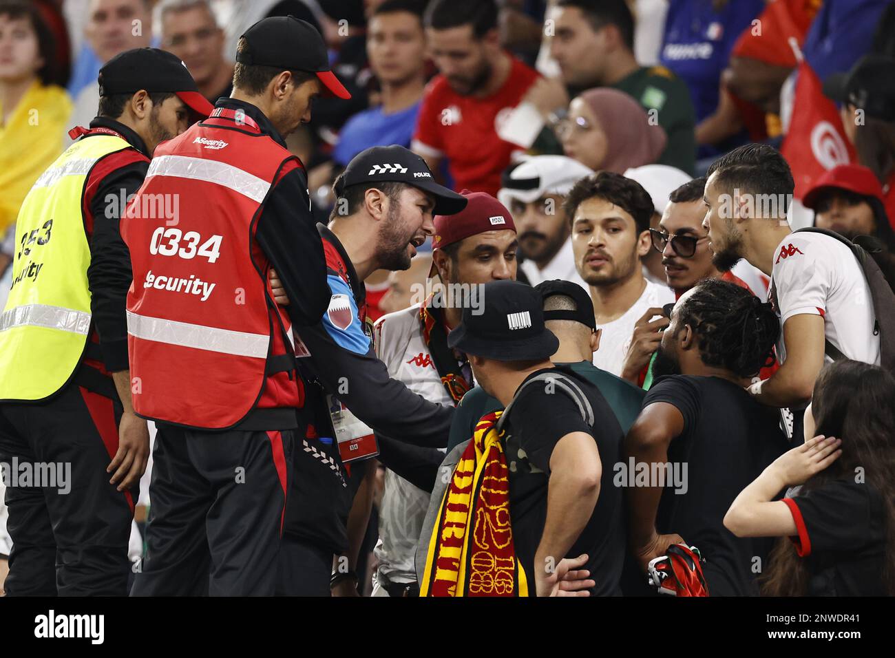 DOHA - security guards during the FIFA World Cup Qatar 2022 group C ...