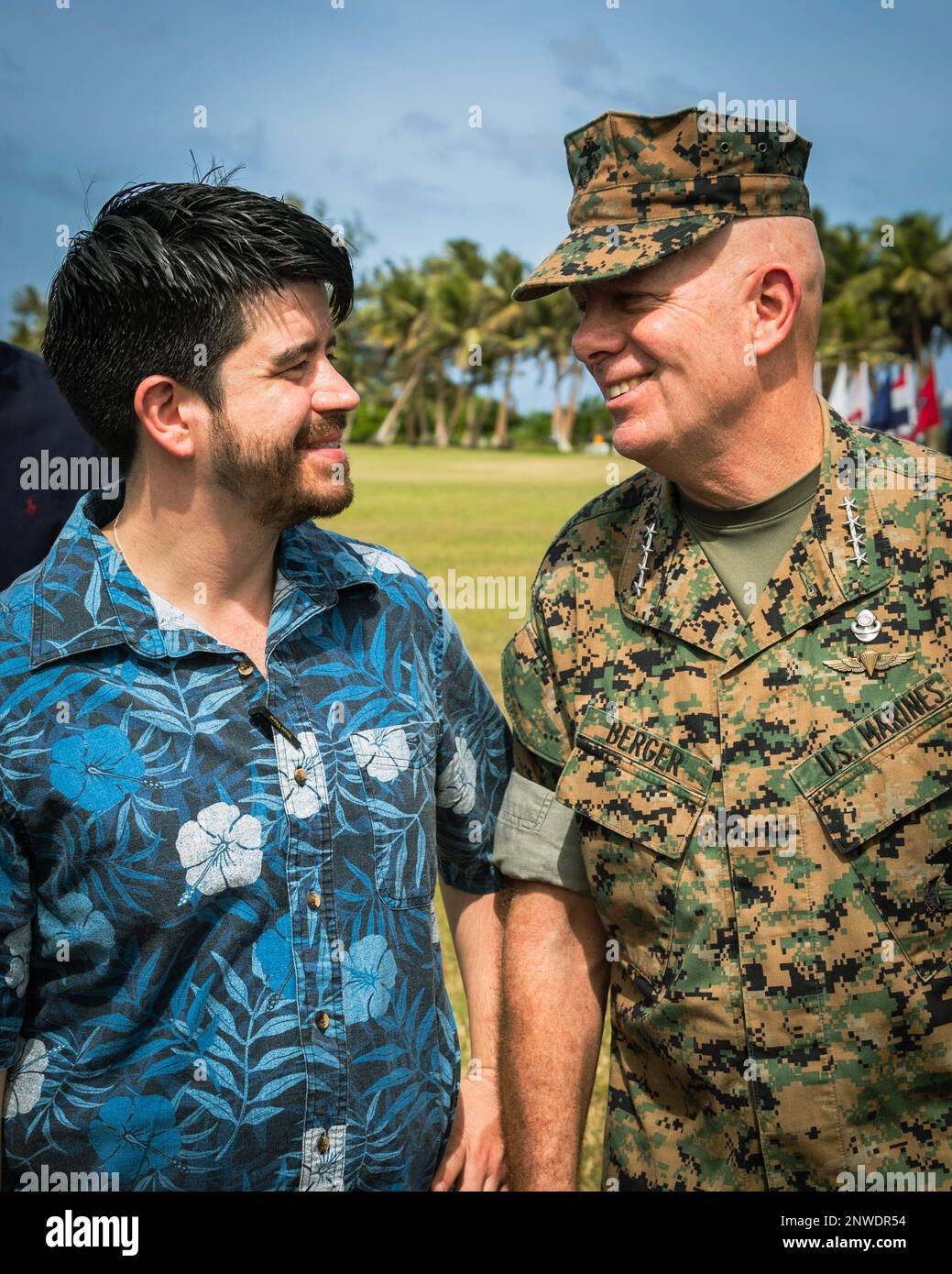 Vence Blaz, left, grandson of retired Brig. Gen. Vicente "Ben" Tómas ...
