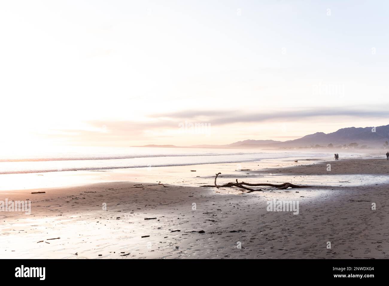 Super sunset in the beach of carpinteria in santa barbara california ...