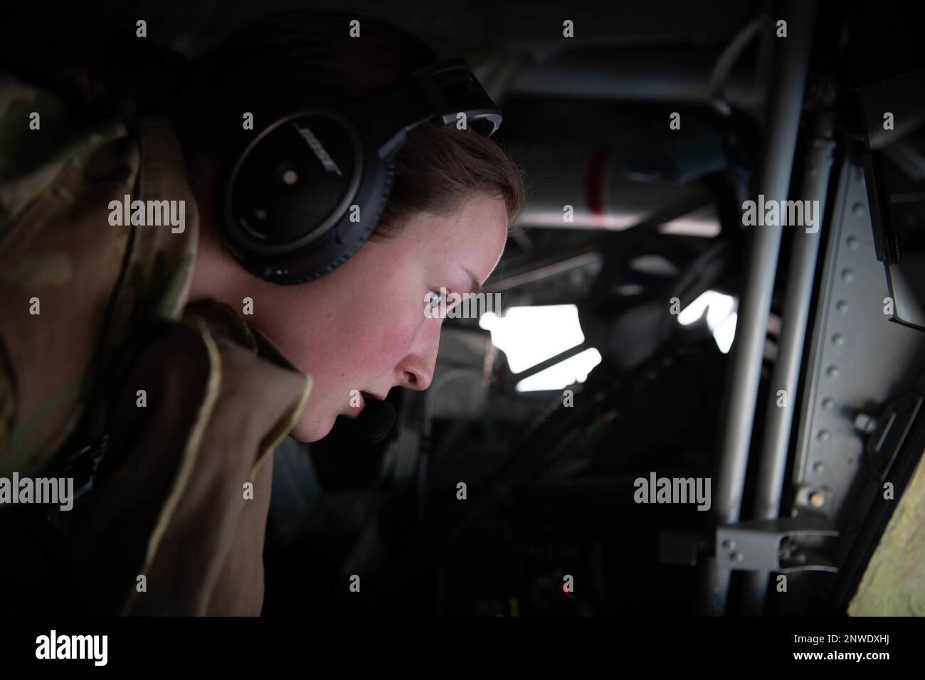 Senior Airman McKenna Monnolly, 909th Air Refueling Squadron boom ...