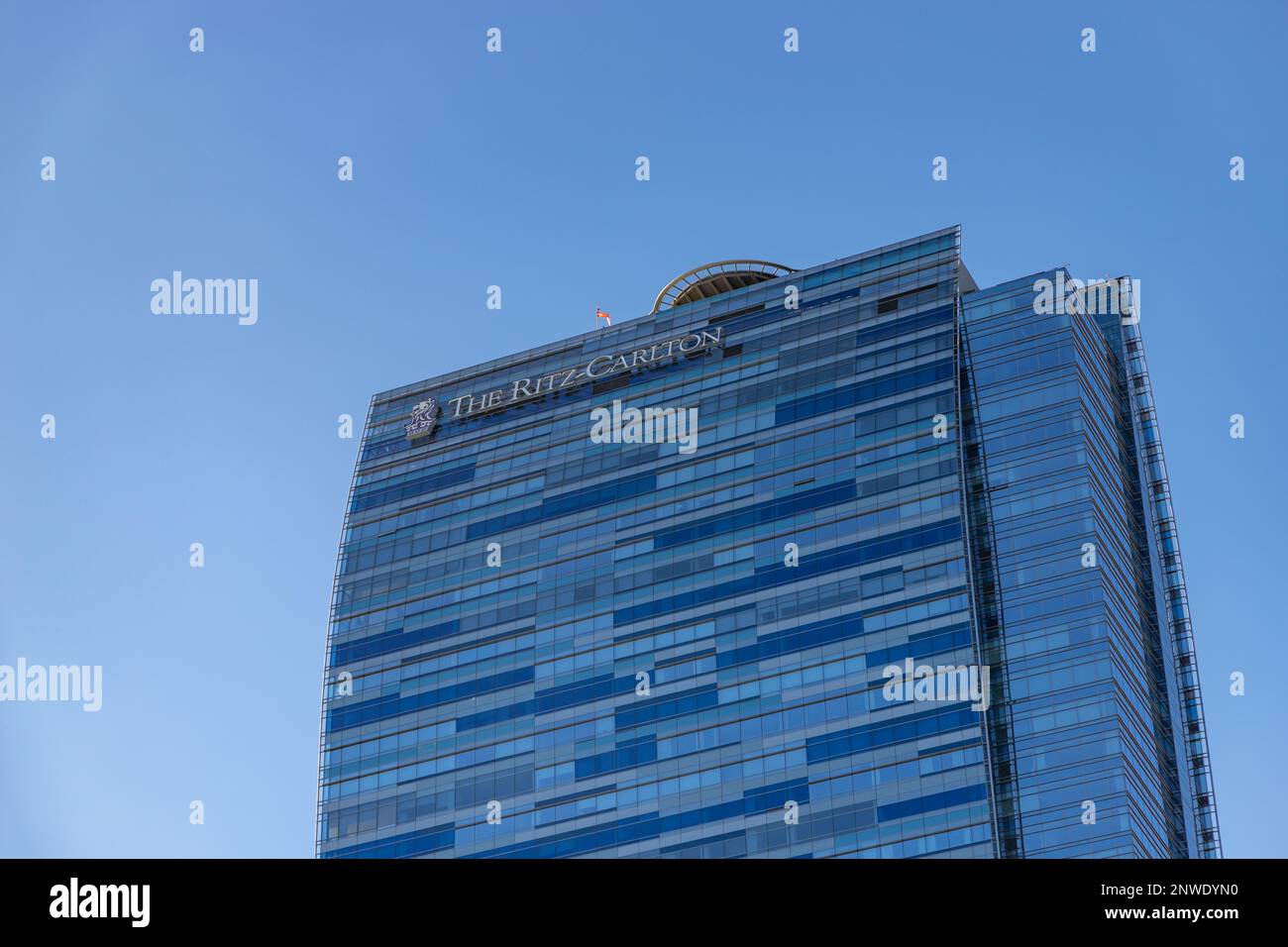 A picture of the upper section of The Ritz-Carlton Hotel, in Downtown ...