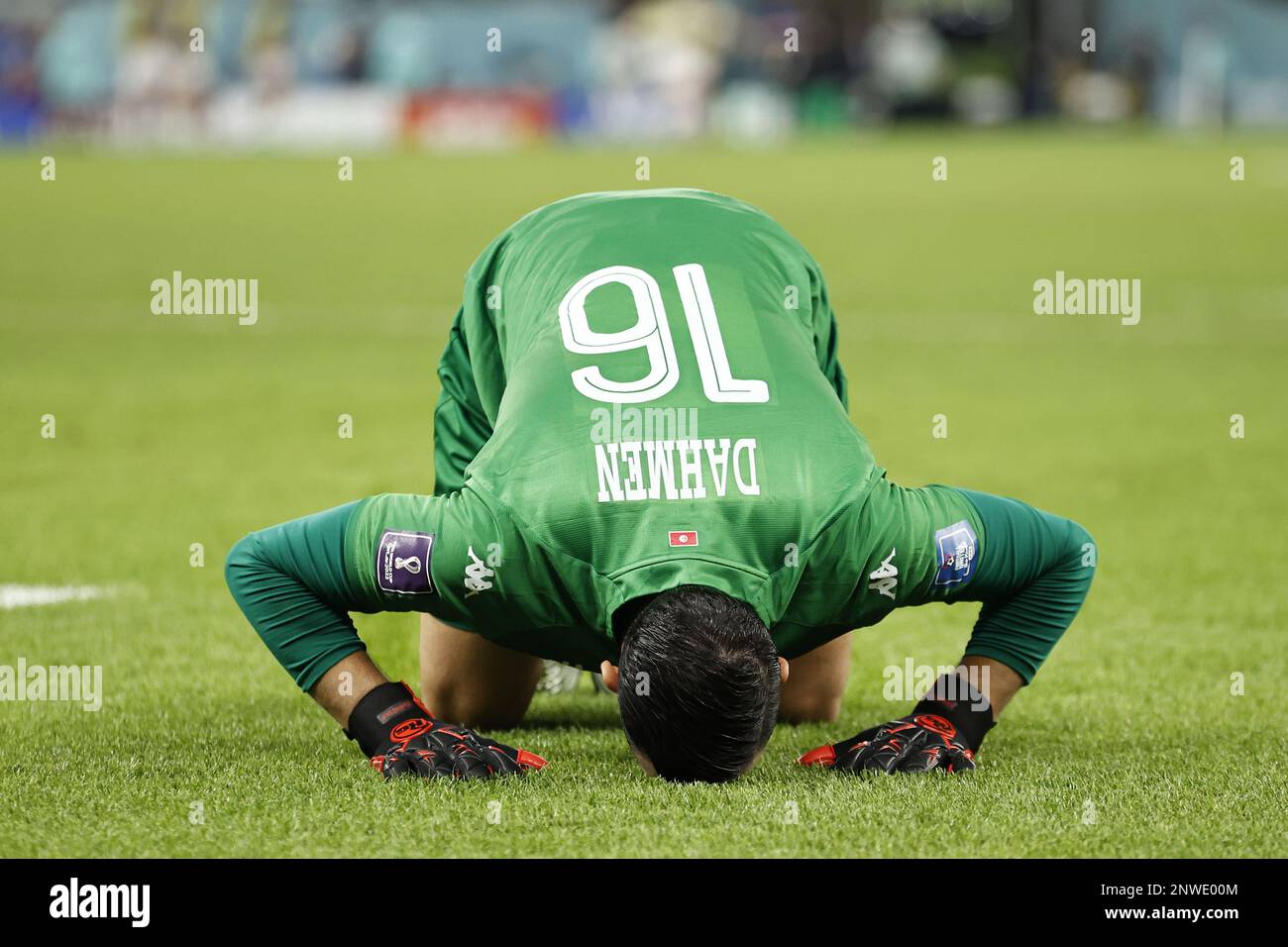 DOHA - Tunisia goalkeeper Aymen Dahmen during the FIFA World Cup Qatar ...