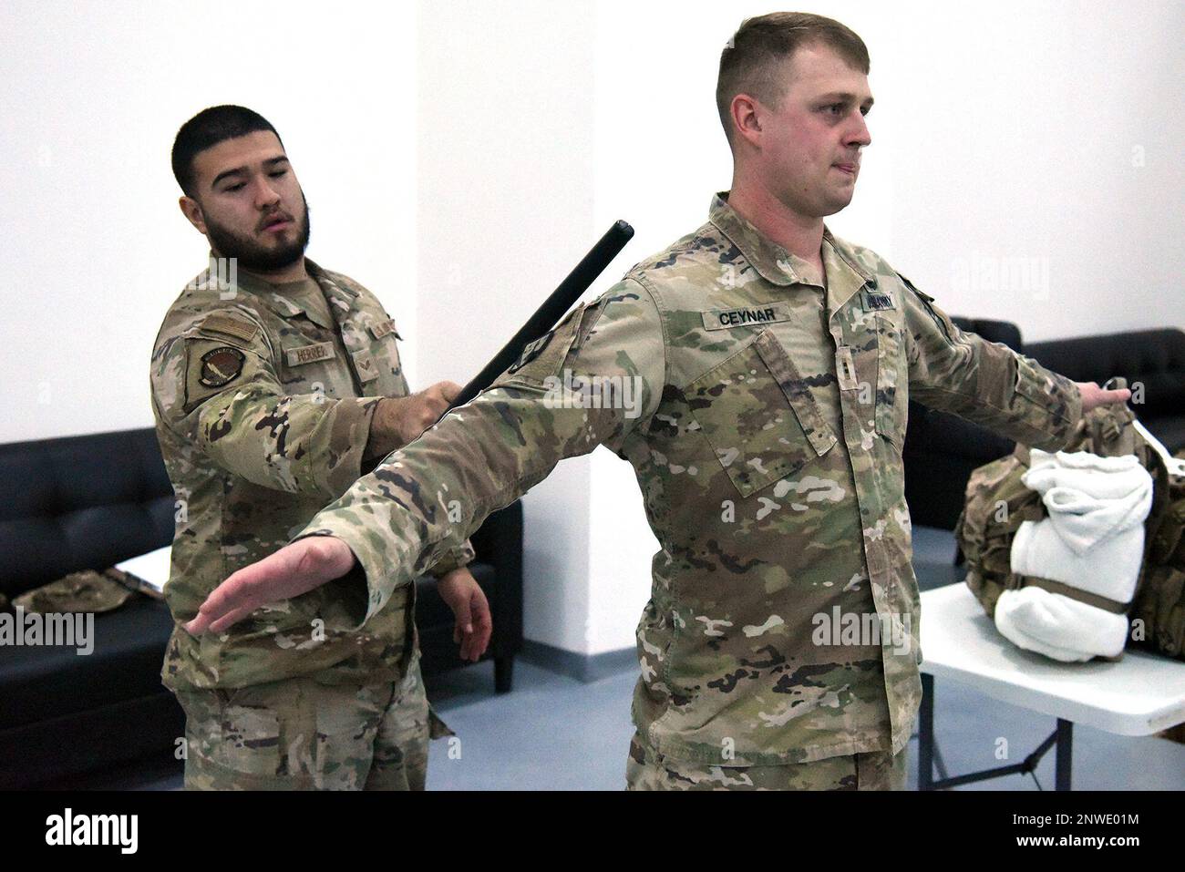 U.S. Air Force Senior Airman Antonio Herrera, 380th Expeditionary ...