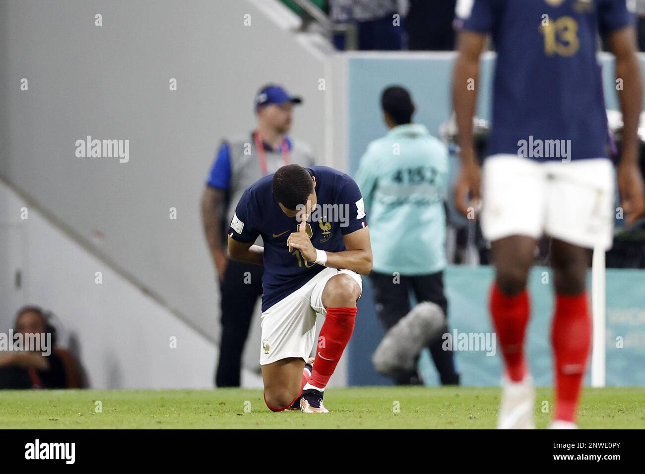 Mbappe world cup final 2022 celebration hi-res stock photography and ...