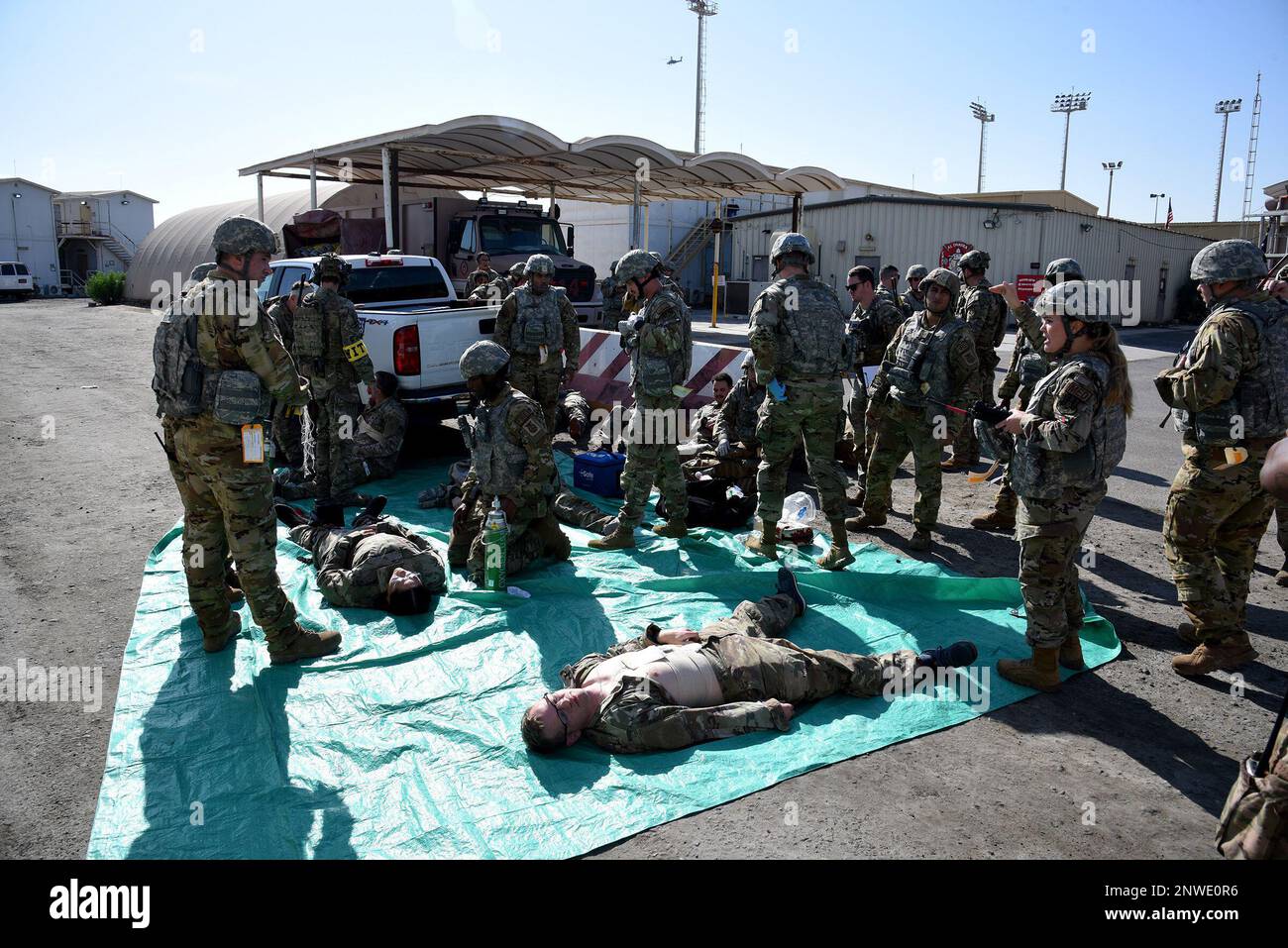 First responders, Wing Inspection Team members and the Inspector ...