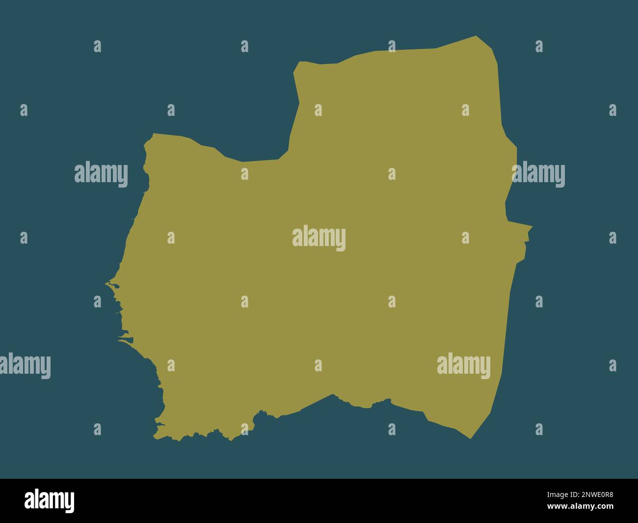 Couva-Tabaquite-Talparo, region of Trinidad and Tobago. Solid color ...
