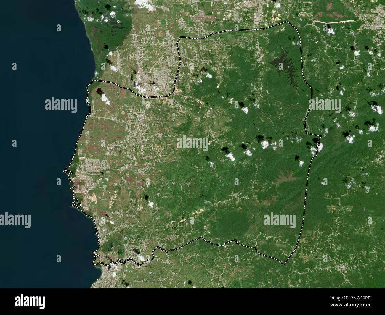 Couva-Tabaquite-Talparo, region of Trinidad and Tobago. Low resolution ...