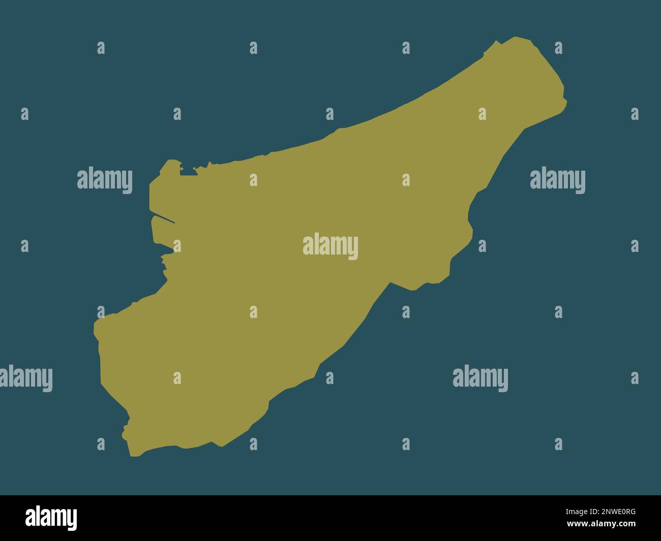 Point Fortin, borough of Trinidad and Tobago. Solid color shape Stock ...