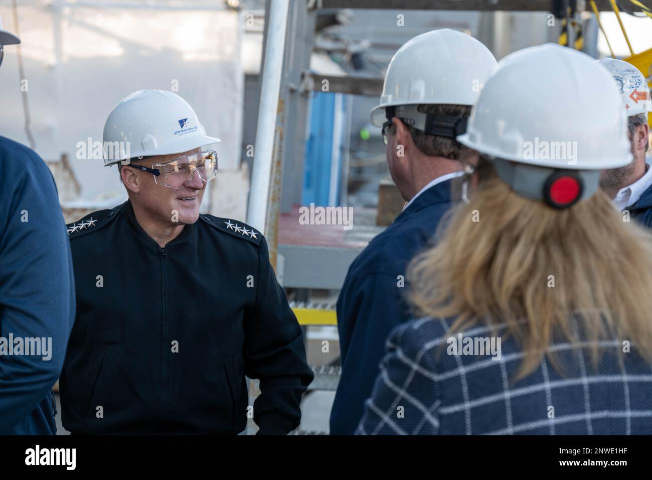 SAN DIEGO (Feb. 15, 2023) - Chief of Naval Operations Adm. Mike Gilday meets with Sailors and ...
