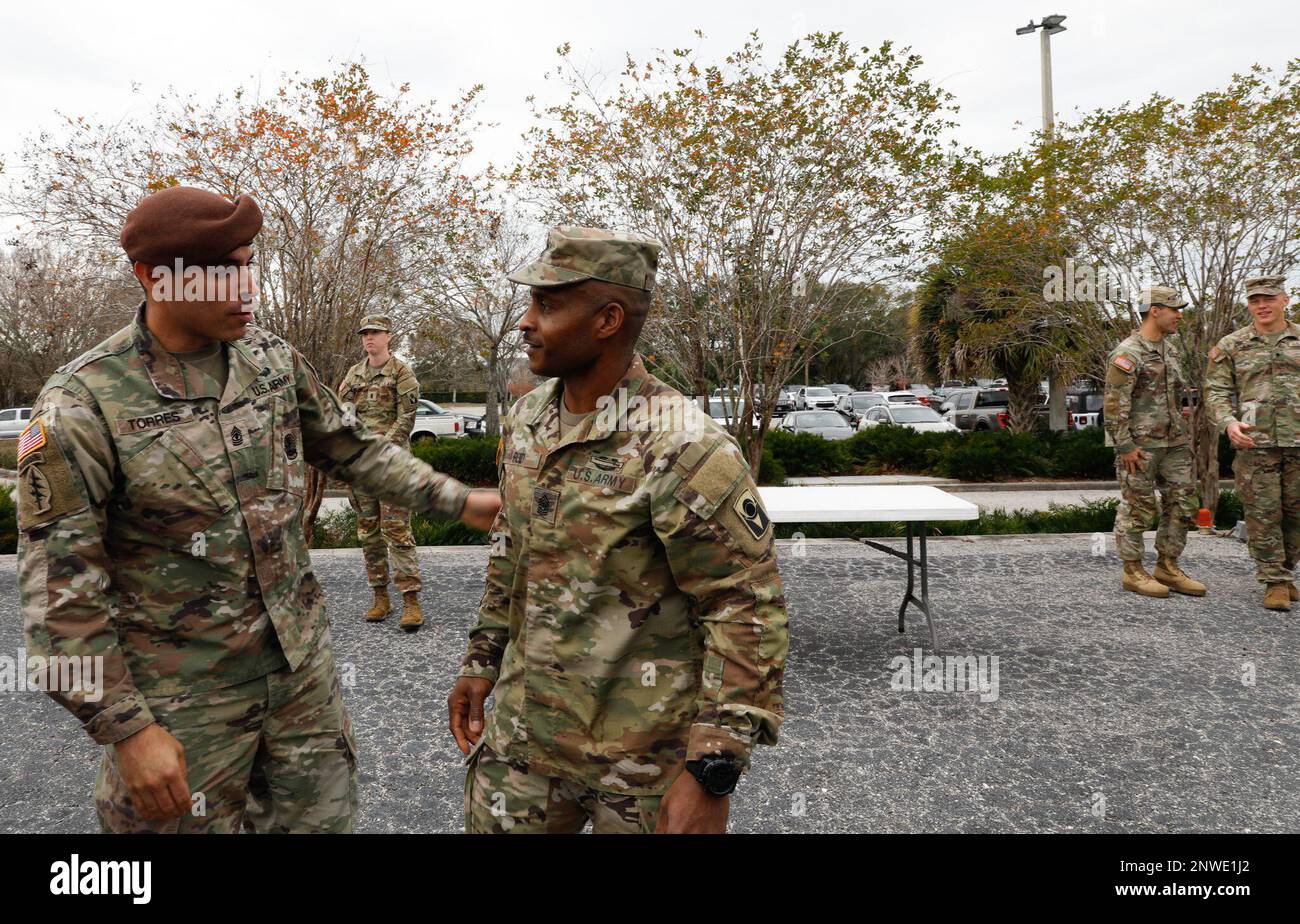 1st Sgt. Giovanni Torres, the Company 1st Sgt. for the 2nd Battalion ...