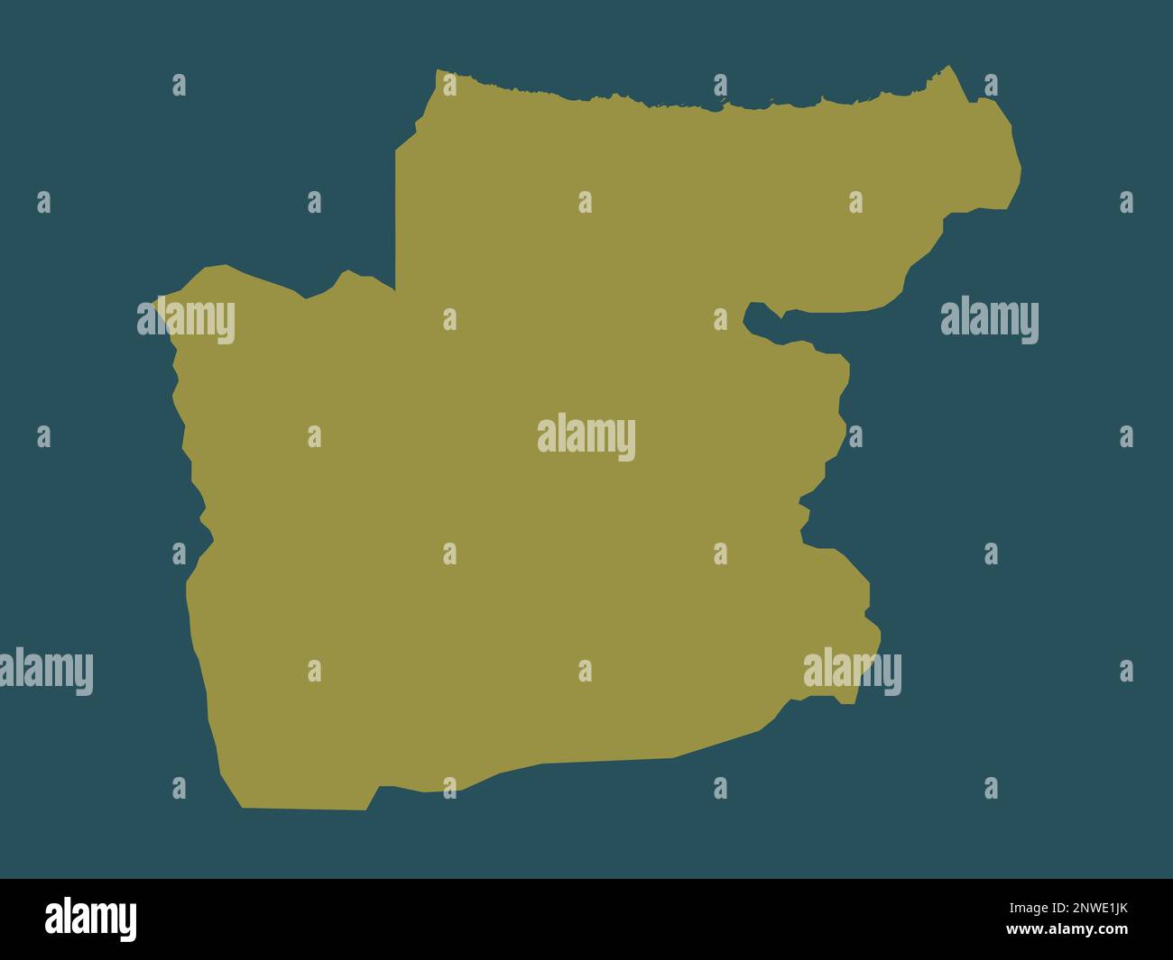 Tunapuna-Piarco, region of Trinidad and Tobago. Solid color shape Stock ...