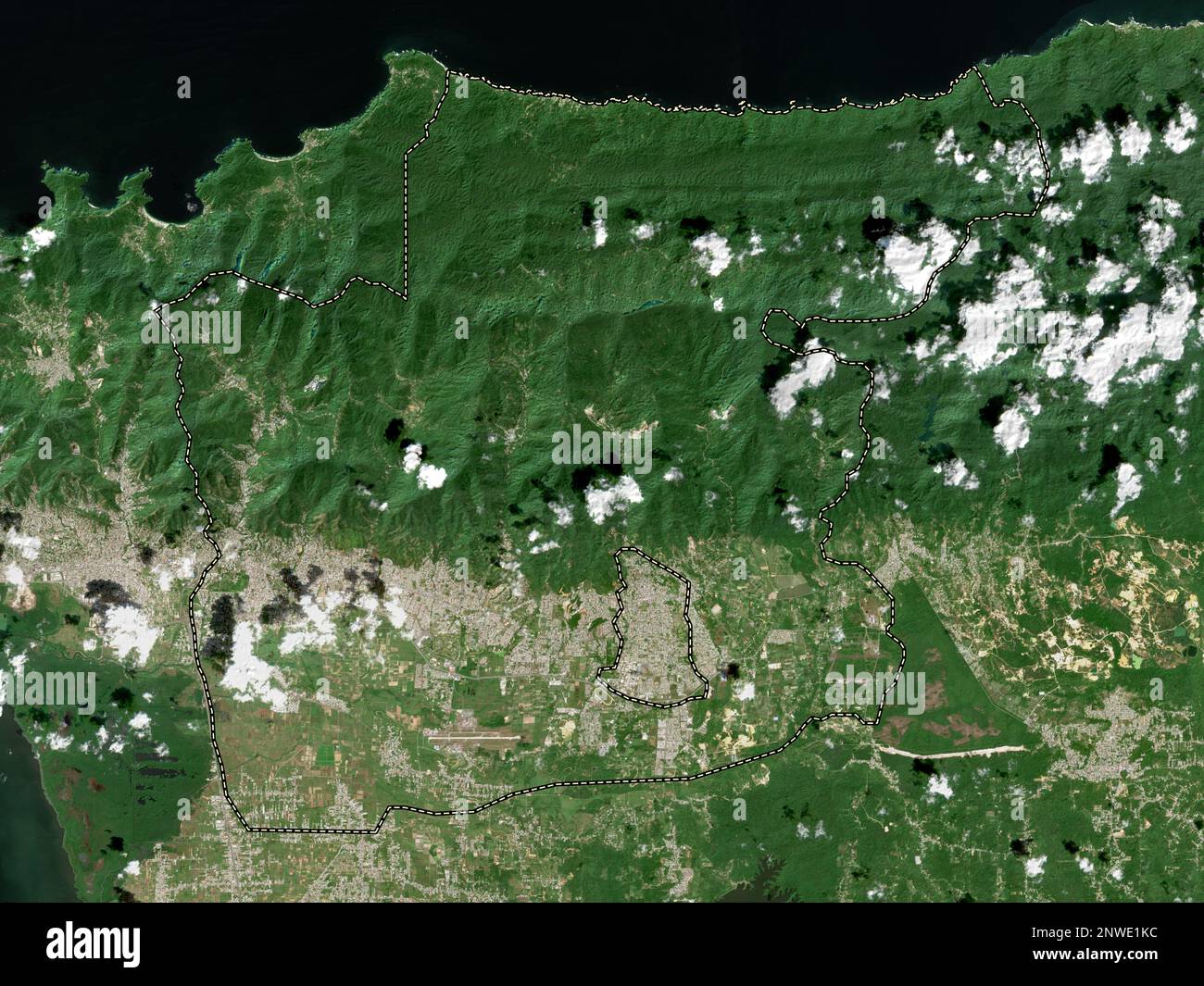 Tunapuna-Piarco, region of Trinidad and Tobago. Low resolution ...