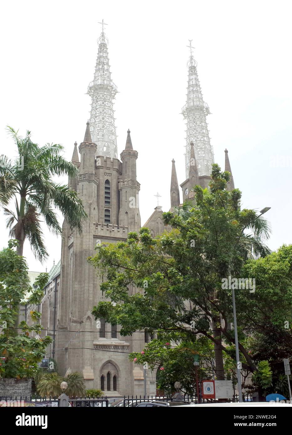 A photo shows Gereja Cathedral Jakarta in Jakarta, Indonesia on October ...