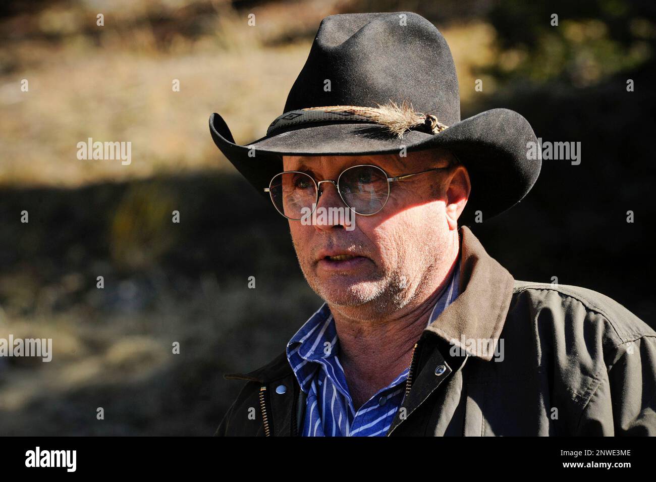 Rancher Dan Barrett is [pictured in an Oct. 19, 2018 photo. Under a ...