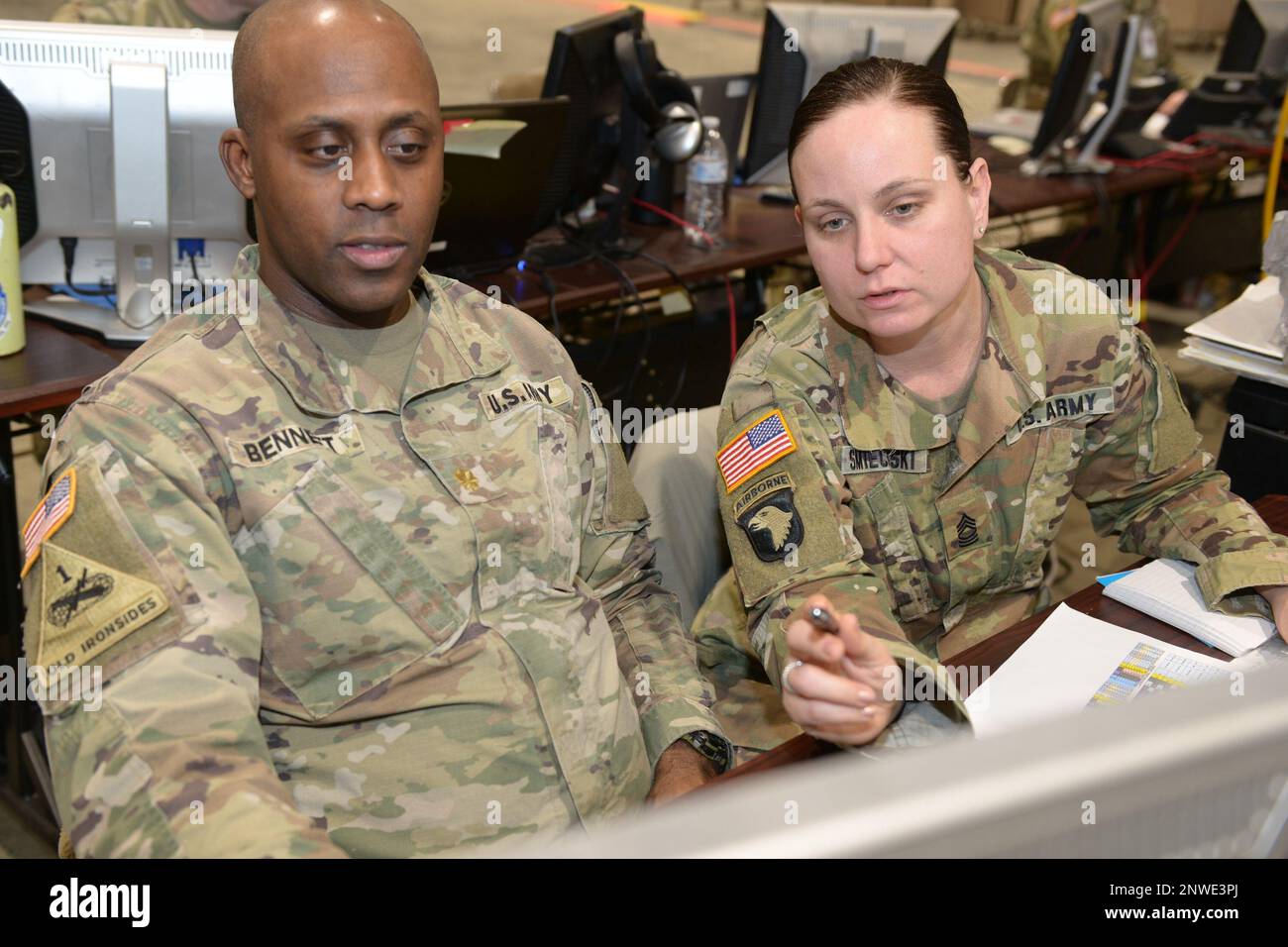 Indiana National Guard Soldiers with the 38th Infantry Division ...