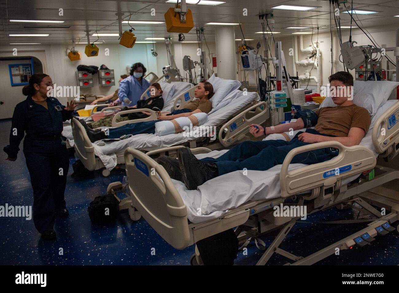 SAN DIEGO (Feb. 7, 2023) - Sailors assigned to USS Boxer (LHD 4) donate ...