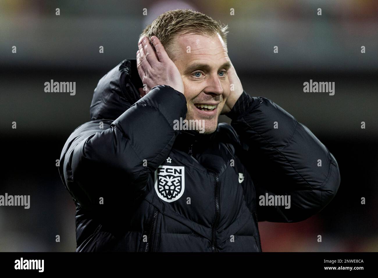 Silkeborg, Denmark. 28th Feb, 2023. Head coach Johannes Hoff Thorup of ...