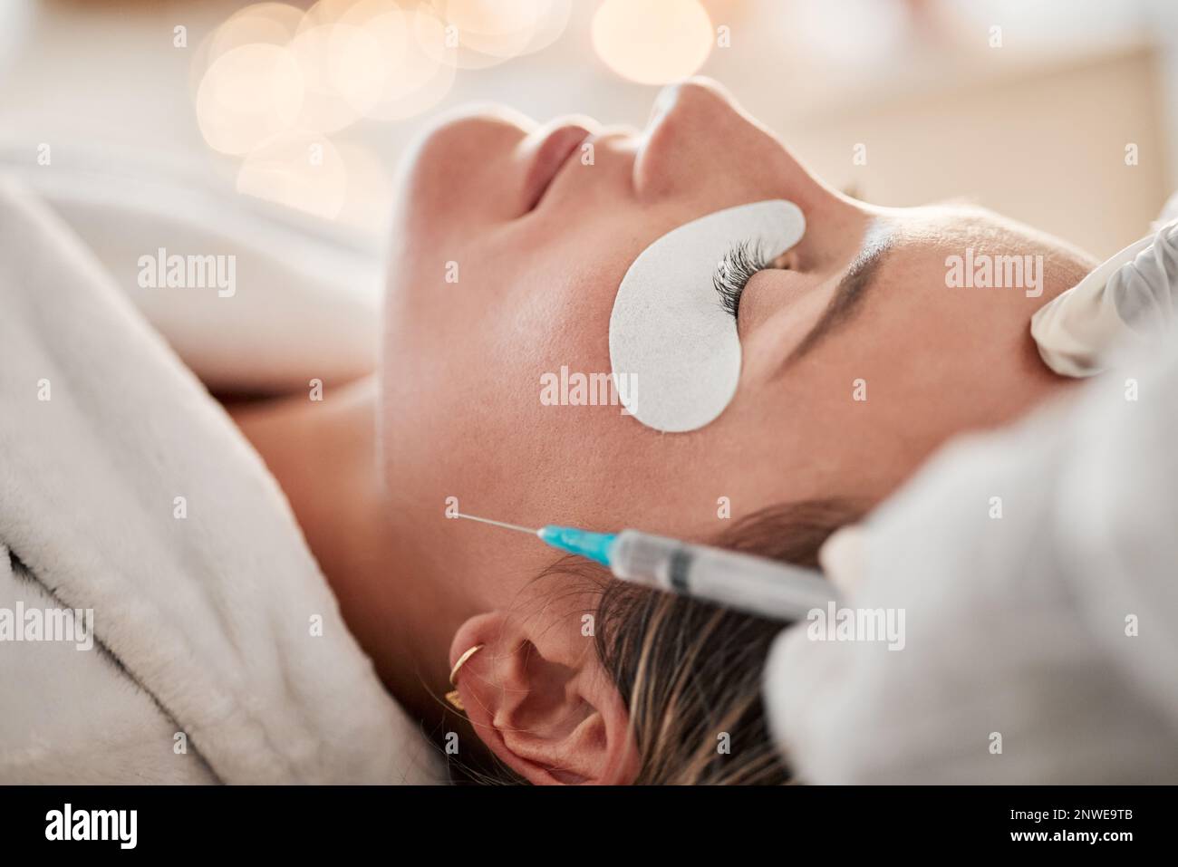 Face plastic surgery, hands and PRP for woman, beauty aesthetic filler ...