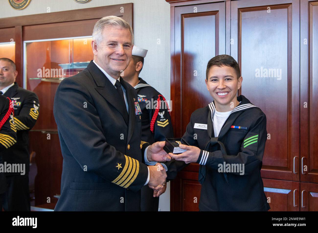 Sailors graduate boot camp during pass-in-review at U.S. Navy Recruit ...