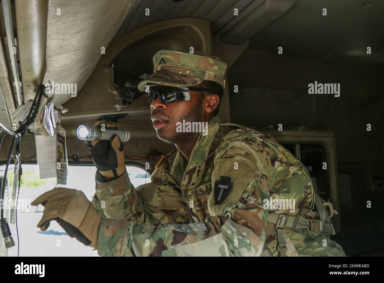 This July 11, 2018 photo provided by the Texas Army National Guard ...