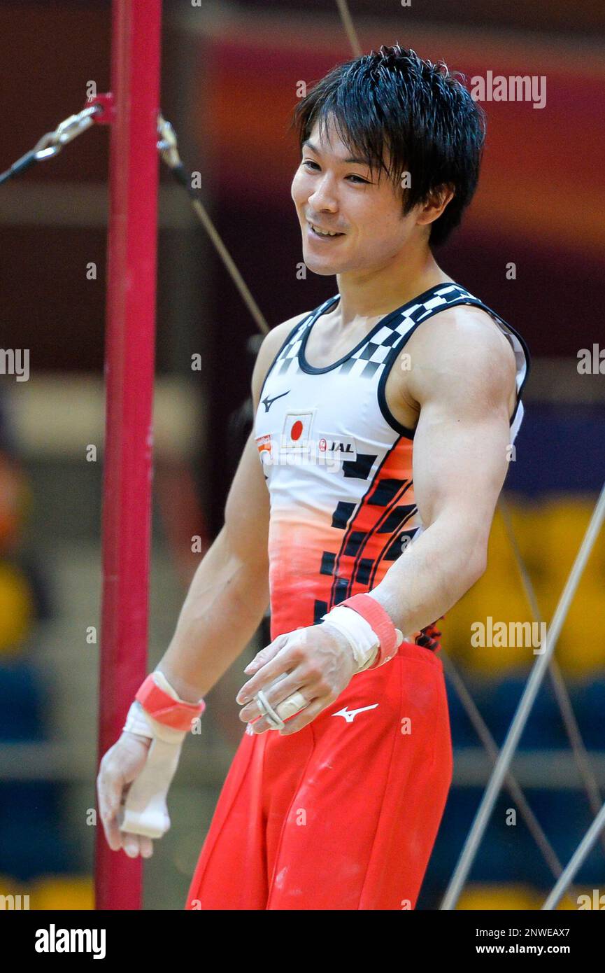 October 29, 2018 - Doha, Qatar - KOHEI UCHIMURA smiles after landing ...
