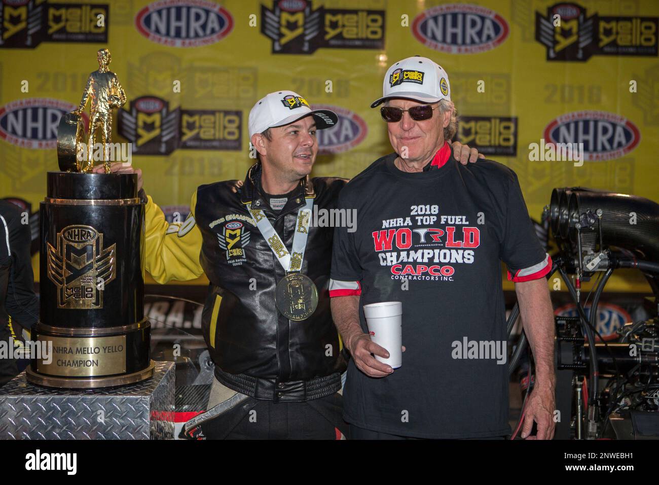 LAS VEGAS, NV - OCTOBER 28: Steve Torrence (2 TF) Capco NHRA Top Fuel ...