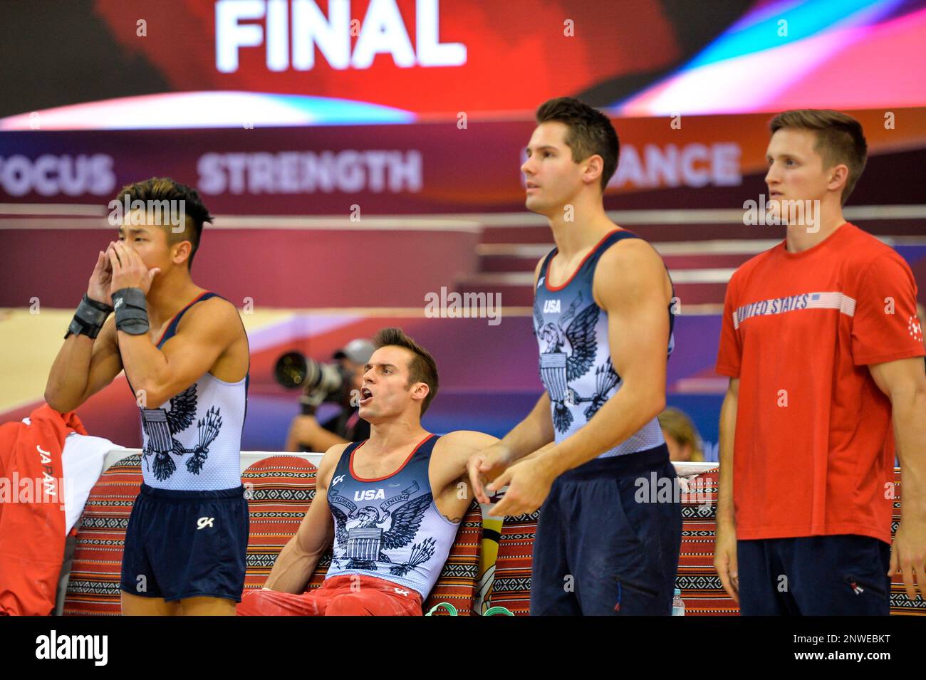 October 29, 2018 - Doha, Qatar - YUL MOLDAUER, SAM MIKULAK, ALEC YODER ...