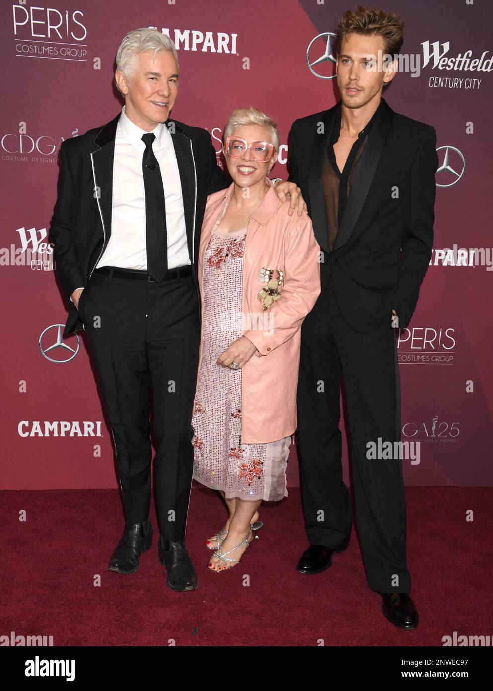 Los Angeles, USA. 27th Feb, 2023. Baz Luhrmann, Catherine Mann & Austin ...