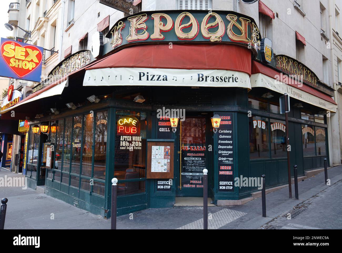 Paris, France-February 27 , 2023 : L'Epoque is traditional French beer ...