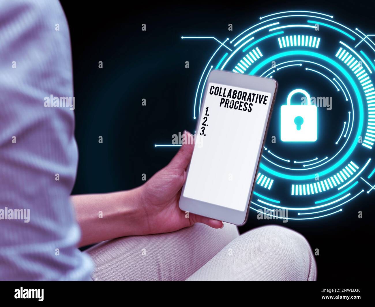 Conceptual display Collaborative Process, Business overview people and ...