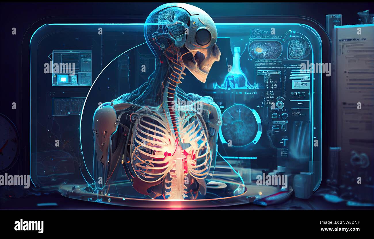 weird ancient science concept, mythology, skeleton, history Stock Photo ...