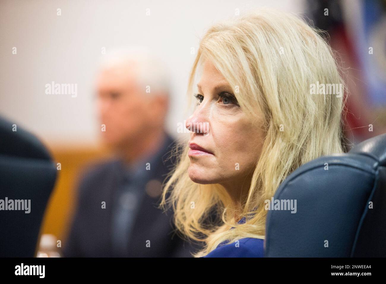 Counselor to the President Kellyanne Conway at Tyndall Air Force Base ...