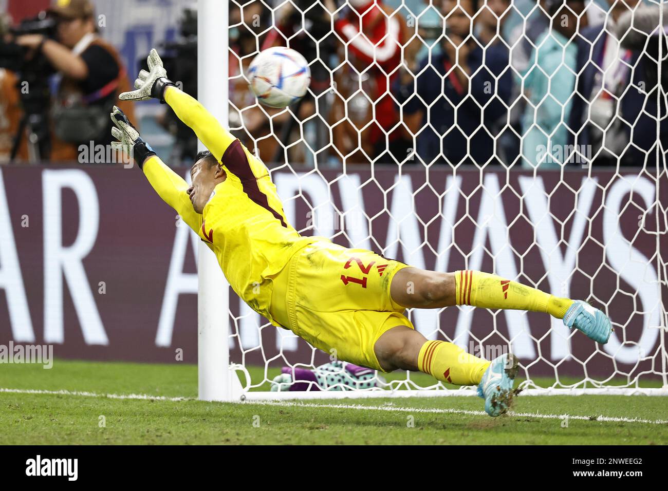 AL WAKRAH - Japan goalkeeper Shuichi Gonda during the FIFA World Cup ...