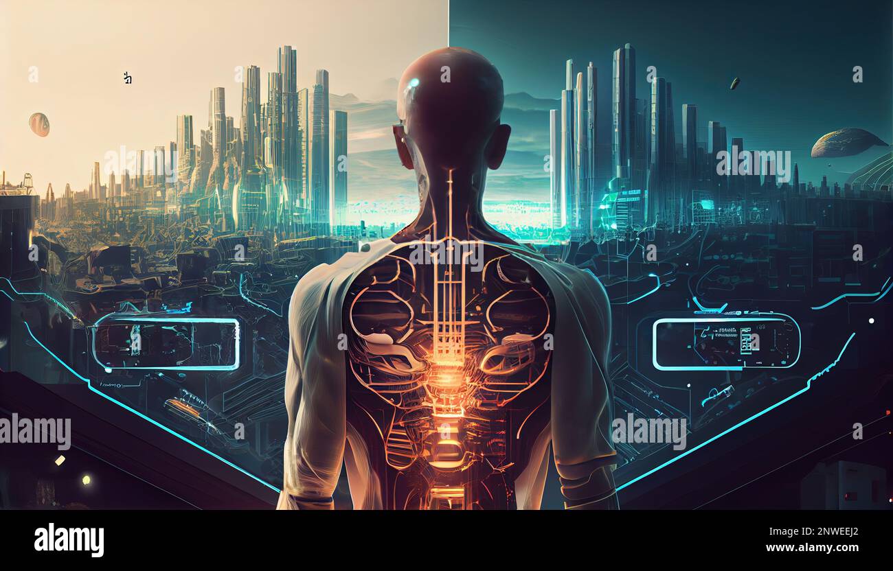 weird ancient science concept, mythology, skulls, history, future Stock ...