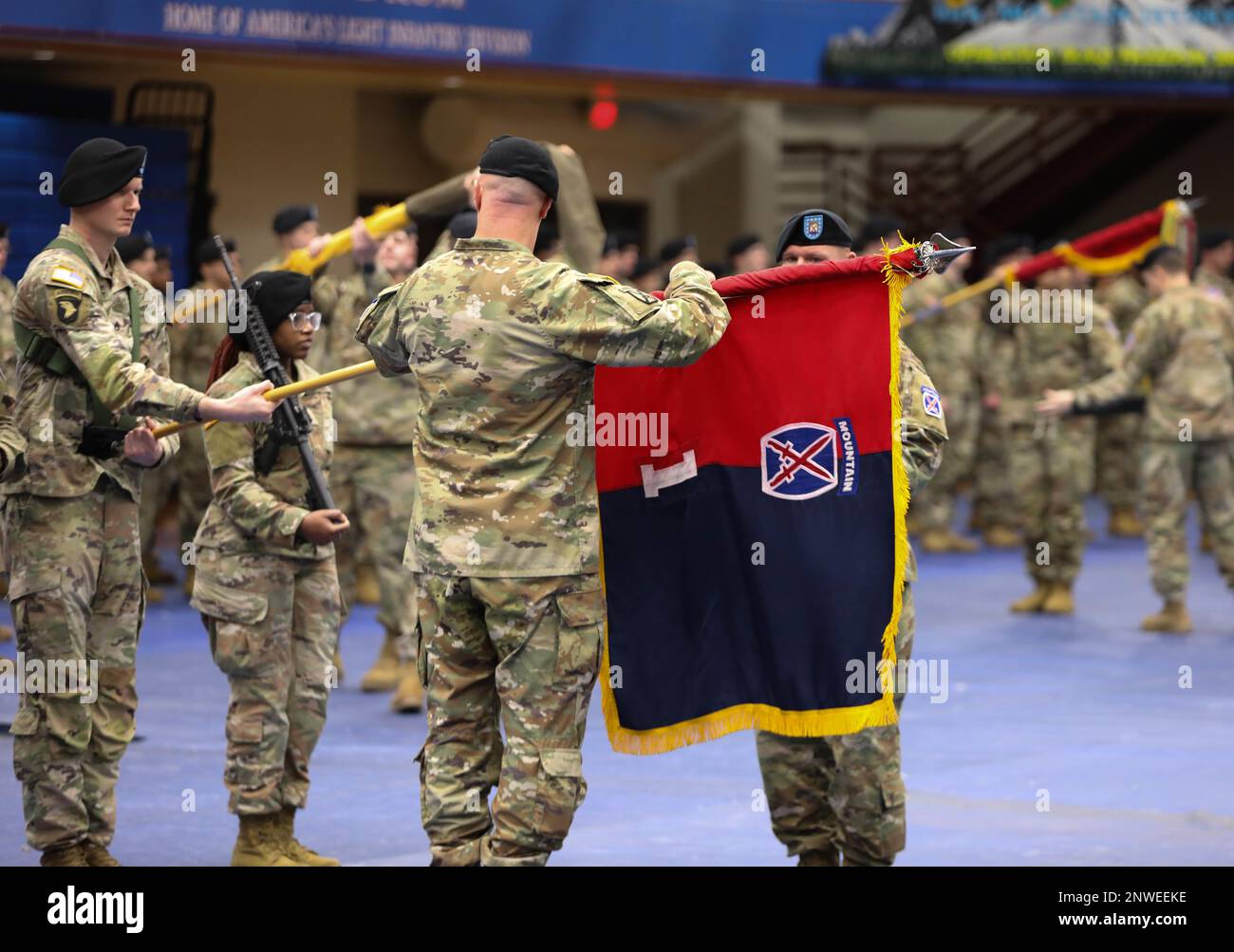 The 1st Brigade Combat Team, ‘Warrior Brigade’, uncased their unit ...
