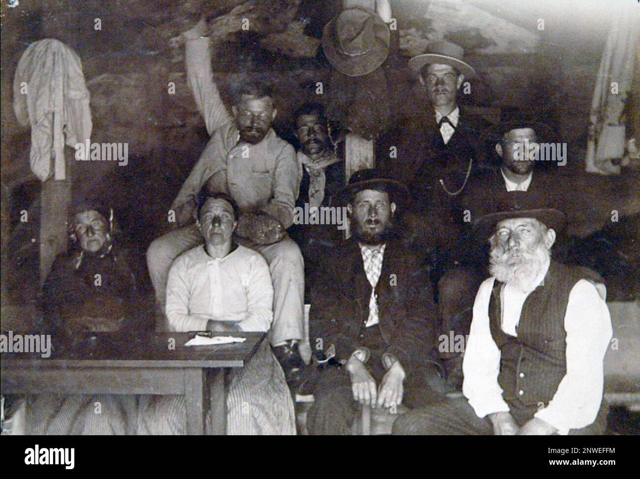 Sheltering before their climb of the Wetterhorn at the Gleckstein hut ...
