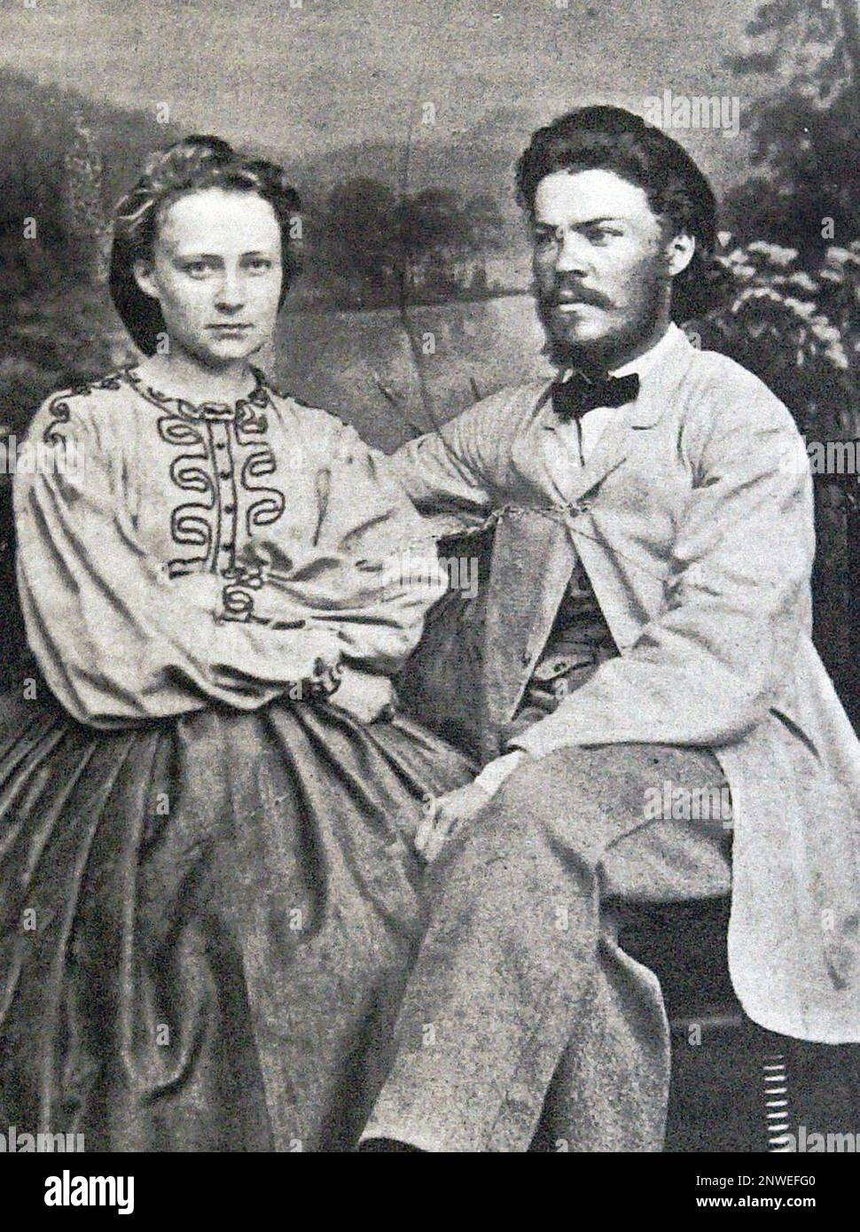 Finnish author Minna Canth (1844-1897) and Johan Ferdinand Canth (1835 ...