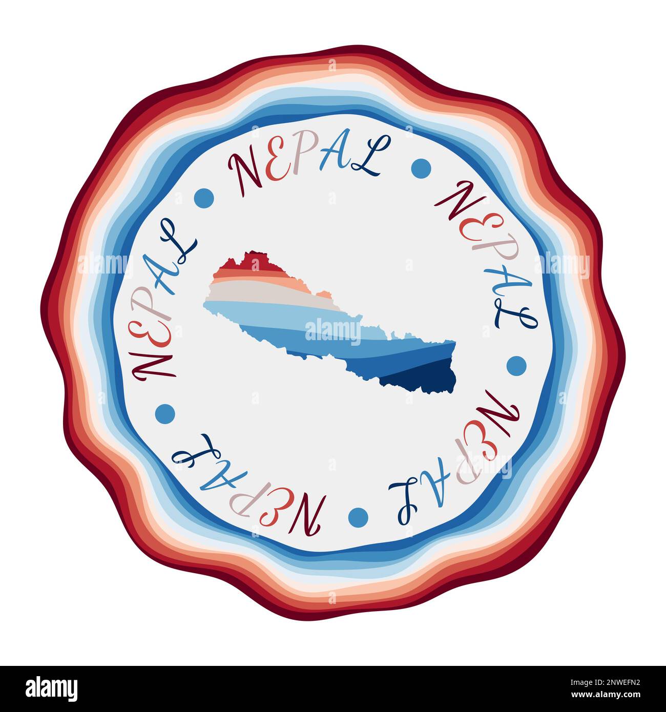 Nepal stamp vector vectors hi-res stock photography and images - Alamy