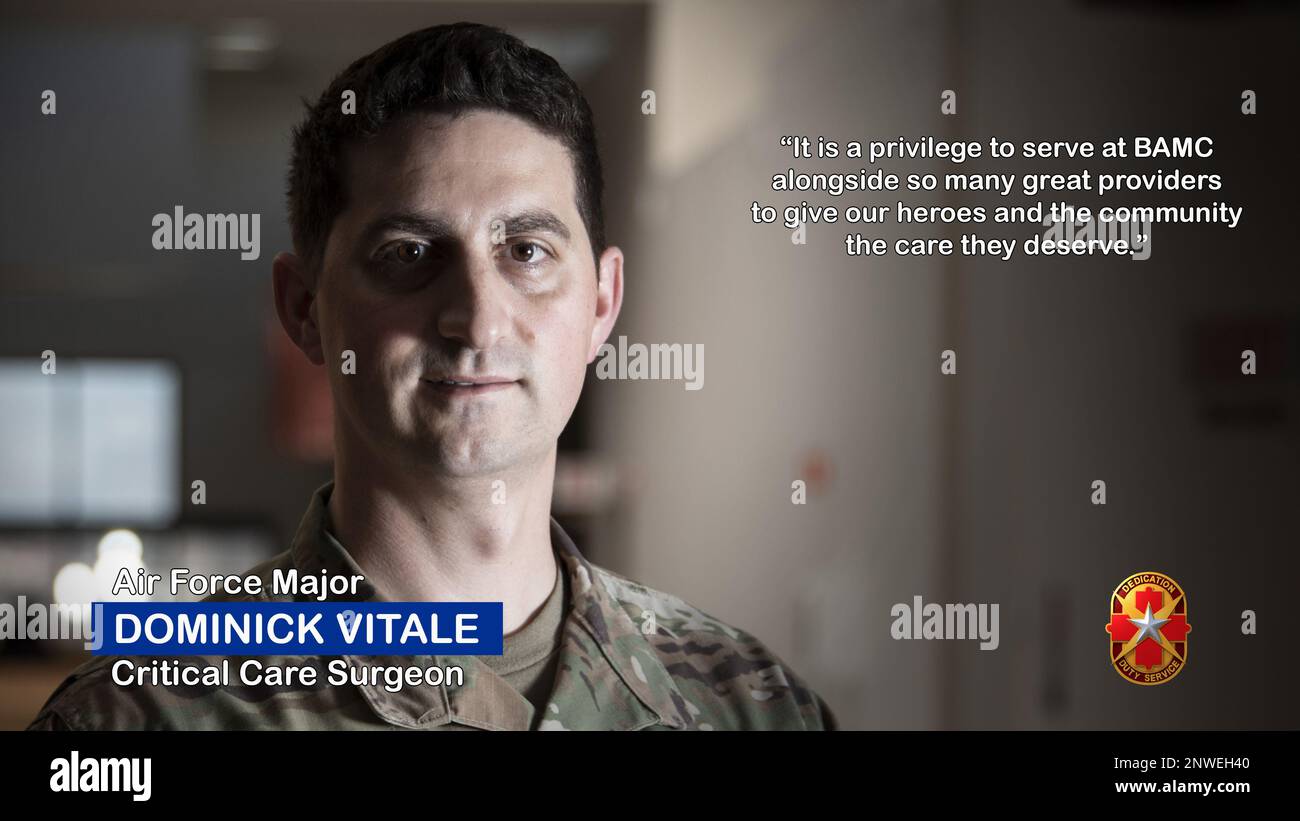 U.S. Air Force Maj. (Dr.) Dominick Vitale is a critical care surgeon at ...