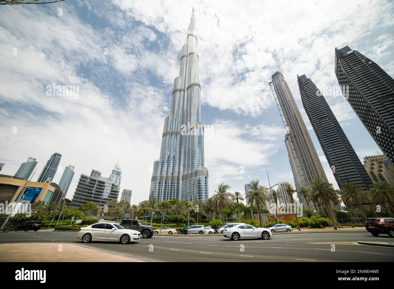 Burj Khalifa, Dubai, view of the tower Stock Photo - Alamy